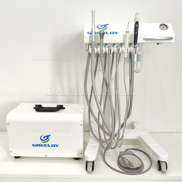 Buy Greeloy Portable Dental Unit Cart GU-P302 with Air Compressor GU ...
