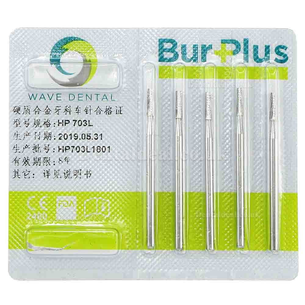 Buy 5 Boxes SBT Dental Carbide Long Burs HP 699L 701L 703L Taper Flat ...